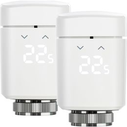 eve Heizkörperthermostat "Thermo (Matter)-2er Pack", 2, weiß, Heizkörperthermostate