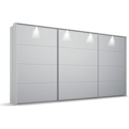 Schwebet&uuml;renschrank Rauch, B:368cm H:233cm T:68cm, grau, Holzwerkstoff, Schr&auml;nke, "Kleiderschrank Schrank Garderobe OTELI inkl. 3 Innenschubladen",