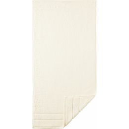 Badetuch Egeria, B:75cm L:160cm, beige, Walkfrottee, Obermaterial: 100% Baumwolle, Handt&uuml;cher, "Prestige", Uni Programm mit Streifenbord&uuml;re, SUPIMA