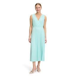 BETTY & CO BETTY & CO Damen Plisseekleid "Damen Sommerkleid Plisseekleid ohne Arm", blau, Gr. 46, Obermaterial: 94% Polyester, 6% Elasthan. Futter: 100%