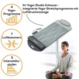 Beurer Massagematte "MG 280 Yoga-& Stretchmatte zum Dehnen & Stretchen", grau, B:127cm H:10cm T:55cm, Massageger&auml;te, 7 Luftkammern zur Imitation von