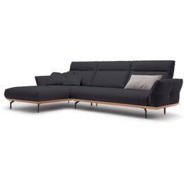 Ecksofa, B:318cm H:103cm T:183cm, schwarz, CREATION BY ROLF BENZ, Chenille COCO (72% Polyester 15% Baumwolle 13% Polyacryl), Wohnzimmer, Sofas,