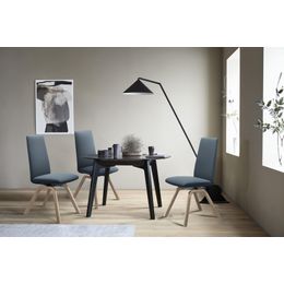 Polsterstuhl stressless, B:49cm H:105cm T:60cm, blau, Microfaser DINAMICA (88% Polyester, 12% Polyurethan), Esszimmer, St&uuml;hle, "Laurel", High Back,