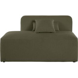 Recamiere Home Affaire, B:140cm H:76,5cm T:93cm, grün, 93% Polyester, 6% Acryl, 1% Baumwolle, Sofas, "Sundstrup", Modulserie, individuelle