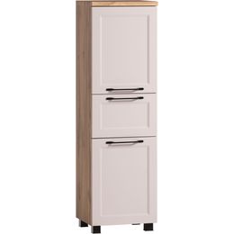 Midischrank Welltime, B:40cm H:130cm T:35cm, braun, MDF, Badezimmer, Schr&auml;nke, "Lana", Badm&ouml;bel, 40 cm breit
