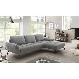 Ecksofa, B:264cm H:87cm T:171cm, grau, exxpo - SOFA FASHION, Wohnzimmer, Sofas, "NICEA erstklassiger Sitzkomfort, OTTOs Choice, L-Form, bodenfrei",