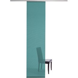 Schiebegardine HOMING, B:60cm H:245cm, blau, Polyester, Wohnzimmer, Gardinen, "Manhattan", modern, Wohnzimmer, Schlafzimmer