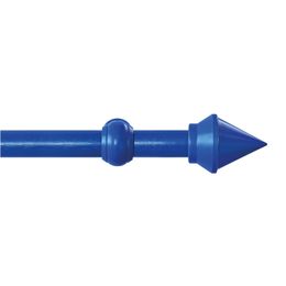 Gardinenstange Garesa, L:410cm &Oslash;:28mm, blau, Holzwerkstoff, Kunststoff, Gardinenstangen, "SEMARA", Vorhanggarnitur, Kunststoff, verl&auml;ngerbar, mit