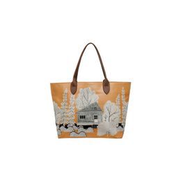 DOGO Damen Weekender "Weekender Schultertaschen There You Are Damen Schultertasche", gelb, Lacklederimitat, Taschen, Handgefertigt