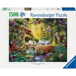 Ravensburger Kinder Puzzle "Idylle am Wasserloch", bunt, B:80cm H:60cm, Puzzles, Made in Germany
