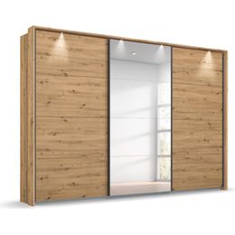 Schwebet&uuml;renschrank Rauch, B:278cm H:214cm T:68cm, braun, Holzwerkstoff, Schr&auml;nke, "Kleiderschrank Schrank Garderobe OTELI inkl. 3 Innenschubladen",