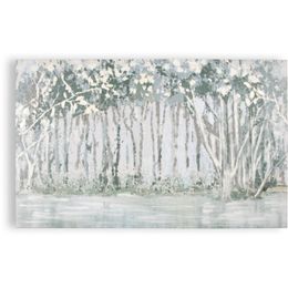 Leinwandbild Laura Ashley, grau, MDF, Wohnzimmer, Bilder, "Woodland Walk Luxus", Leindwandbild 90x55cm