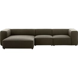 Ecksofa W.Schillig, B:341cm H:66cm T:164cm, gr&uuml;n, ROHLEDER Jacquard-Flachgewebe Q2 O10 (60% Polyacryl, 40% Polyester), Wohnzimmer, Sofas,