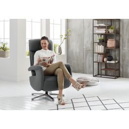 Relaxsessel DIE PLANBAR, B:71cm H:110cm T:83cm, grau, 100% Polyester, Wohnzimmer, Sessel, "MP-RS18073", 360 drehbar, inkl. man.