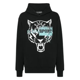 Plein Sport Jungen Sweatshirt "Tiger"0201, schwarz, wei&szlig;, Gr. L, Obermaterial: 88% Baumwolle, 12% Polyester, Sweatshirts