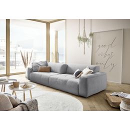 Big-Sofa 3C CANDY, B:298cm H:74cm T:120cm, grau, 88% Polyester, 12% Polyacryl, Sofas, "Yoshy Mega Sofa mit Komfortfunktionen, modern und bequem",
