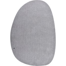 Hochflor-Teppich Tom Tailor HOME, B:80cm H:25mm L:120cm, grau, Polyester, Teppiche, "Shaggy Teppich Cozy", Uni Farben, auch in Pastell Farben, weich