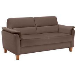 2,5-Sitzer Home Affaire, B:179cm H:89cm T:89cm, braun, 100% Polyester;Struktur (100% Polyester);Luxus-Microfaser in Lederoptik (100% Polyester),