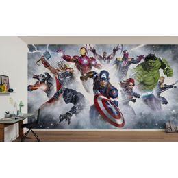 Komar Kindertapete "Marvel Avengers Strike", B/L: 450mm, Rollen:, bunt, Tapeten
