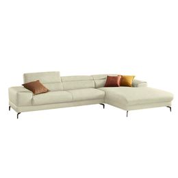 Ecksofa W.Schillig, B:343cm H:70cm T:193cm, beige, Stoff S37 (100% Polyester): Luxus-Microfaser in Lederoptik, Wohnzimmer, Sofas, "piedroo,