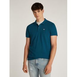 Herren Poloshirt "TJM SLIM PLACKET POLO EXT", grün, Gr. XXXL, Tommy Jeans PLUS, Obermaterial: 100% Baumwolle, Shirts, Große Größen mit Logostickerei