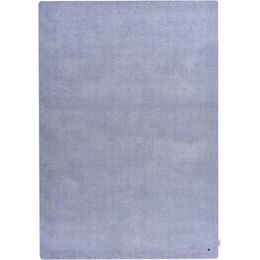 Hochflor-Teppich Tom Tailor HOME, B:140cm H:25mm L:200cm, blau, Polyester, Teppiche, "Shaggy Teppich Cozy", Uni Farben, auch in Pastell Farben, weich