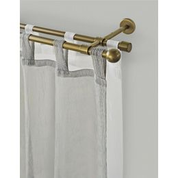 Gardinenstange Garesa, L:310cm &Oslash;:16mm, gold, Metall, Wohnzimmer, Gardinenstangen, "BOLTI", Vorhanggarnitur, verl&auml;ngerbar, Wandmontage, ohne Ringe