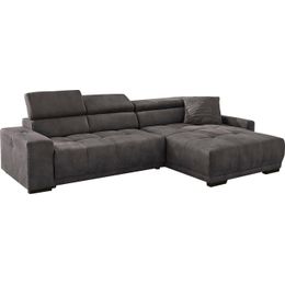 Jockenh&ouml;fer Ecksofa, B:320cm T:110cm, grau, JOCKENH&Ouml;FER GRUPPE, Korpus: 100% Polyester;Kissen: 100% Polyester, Wohnzimmer, Sofas, "Le Mans L-Form mit