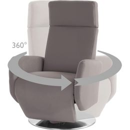 Sit & More TV-Sessel SIT & MORE, B:71cm H:110cm T:82cm, grau, Luxus-Microfaser (90% Polyester, 10% Polyamid);Flachgewebe (100% Polyester);Struktur (100%