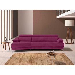 Ecksofa Egoitaliano, B:246cm H:99cm T:140cm, pink, Wohnzimmer, Sofas, "Soul, extravagantes Designsofa, Megasofa, super bequem, tolle Details", mit