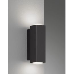 Fischer und Honsel LED Wandleuchte "Carlo", 2, H: 13cm, 1 Stk., schwarz, FISCHER & HONSEL, Leuchten