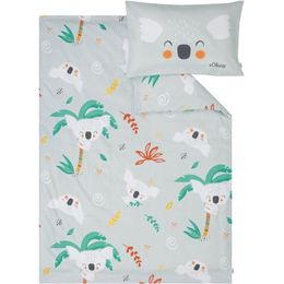 Kinderbettwäsche s.Oliver, bunt, Mako-Satin, Obermaterial: 100% Baumwolle, Bettwäsche, "Satinbettwäsche s.Oliver Junior Koala", mit süßen Koalabären