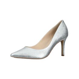 Högl HÖGL Damen High-Heel-Pumps "Högl Pumps Leder", Gr. 34,5silber, Leder, Schuhe