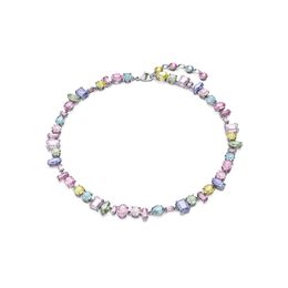 Swarovski Damen Collier "GEMA", Metall, L: 40 B: 10mm, bunt, Metall, B:10mm, Halsketten, mit Swarovski Kristall