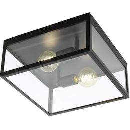 Eglo Deckenleuchte "CHARTERHOUSE", 2, H: 16cm, schwarz, Wohnzimmer, Leuchten, Deckenlampe