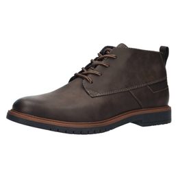 Bugatti Herren Schnürboots, Gr. 43, braun, Lederimitat, Schuhe, Desertboots, Winterboots, Stiefelette mit griffiger Profilsohle