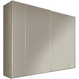 Schwebet&uuml;renschrank STAUD, B:249cm H:222cm T:68cm, beige, Holzwerkstoff, Schr&auml;nke, "Sonett 100, Made in Germany", mit vier verschiedenen