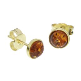 OSTSEE-SCHMUCK Damen Paar Ohrstecker "OSTSEE-SCHMUCK Ohrstecker Classic 5 mm Ohrstecker Classic 5 mm", 6mm, Gelbgold 585, gelb, Gelbgold 585, Ohrringe