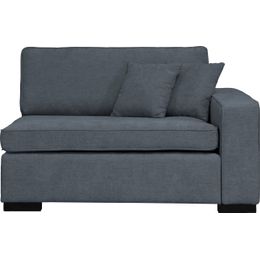 Sofaelement Home Affaire, B:140cm H:86cm T:130cm, blau, 100% Polyester, Polsterelemente, "Skara XXL", Modul XXL - zum eigenen Zusammenstellen,