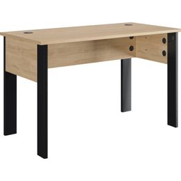 Schreibtisch GAMI, B:136cm H:74cm T:80cm, braun, B&uuml;ro, Tische, "Faro", moderner Industrial Look
