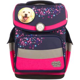 School-Mood Kinder Schulranzen "Timeless, Leni (Hund)", bunt, Polyester, Rucks&auml;cke, aus recyceltem Material