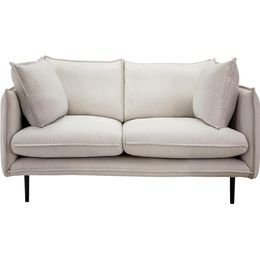 2-Sitzer Home Affaire, B:155cm H:88cm T:103cm, beige, Struktur fein (100% Polyester);Filzoptik (100% Polester), Sofas, "Somba", mit dickem Keder und