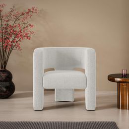 Sessel, B:73cm H:76cm T:62cm, beige, LeGer Home by Lena Gercke, 100% Polyester, Wohnzimmer, Sessel, "Ohrensessel SELMIA Moderner Lounge-Sessel