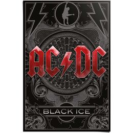Poster Reinders, B:61cm H:91,5cm, schwarz, Papier, K&uuml;che, Bilder, "AC/DC Black ice"