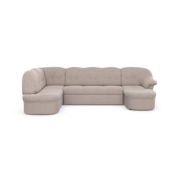 Wohnlandschaft DOMO collection, B:292cm H:82cm T:180cm, grau, 92% Polyester, 8% Nylon, Sofas, "Pegnitz, zeitlos und modern, mit attraktiver