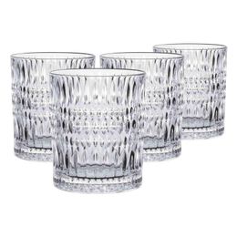 Nachtmann Whiskyglas "Tumbler Ethno 300 ml 4er Set transparent", 4 tlg.transparent, Trinkgefäße