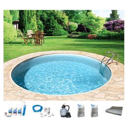 Rundpool MY POOL BWT, H:150cm &Oslash;:600cm, beige, Schwimmbecken, "mit sandfarbener Folie f&uuml;r den Karibik Look", H&ouml;he 150 cm, in versch. Gr&ouml;&szlig;en verf&uuml;gbar