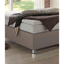 Boxspringbett, B:180cm L:200cm, beige, Westfalia Schlafkomfort, Komplettbetten, "London in den Breiten 160x200, 180x200cm & 200x200cm"