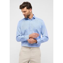 Eterna Herren Langarmhemd "COMFORT FIT"blau, Gr. 45, 100% Baumwolle, Hemden, NON IRON (b&uuml;gelfrei)