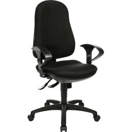 Bürostuhl Topstar, B:61cm H:113cm T:55cm, schwarz, Stühle, "Support SY"